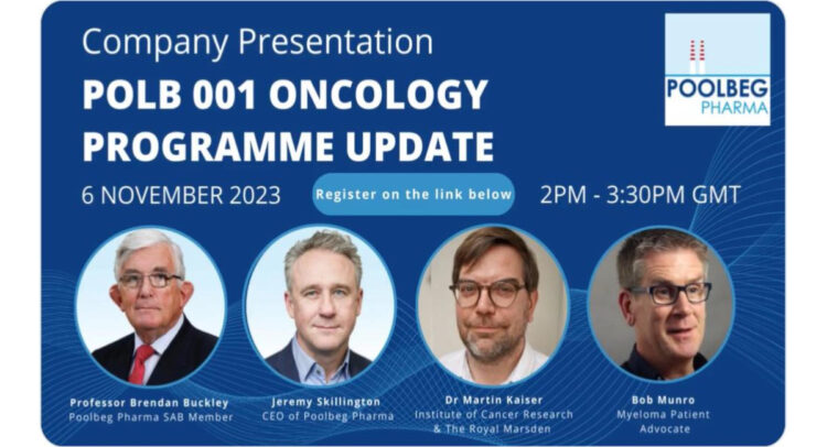 Poolbeg Pharma PLC (AIM:POLB) POLB 001 Oncology Programme Update ...