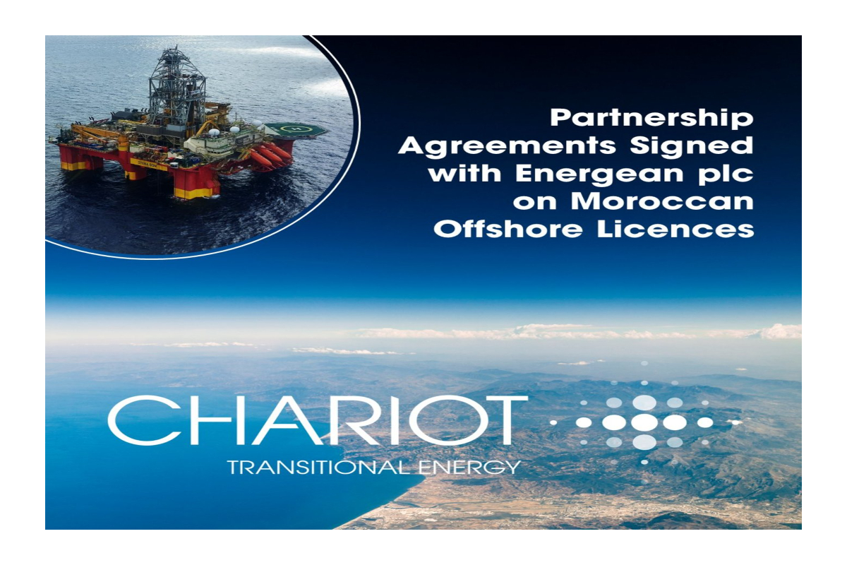 Chariot Limited (AIM:CHAR) Partnership Agreements Signed with Energean plc - Share Talk
