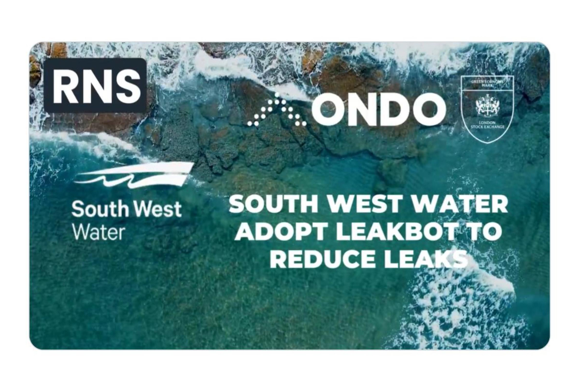 Ondo InsurTech PLC (LON:ONDO) New Agreement with South West Water ...
