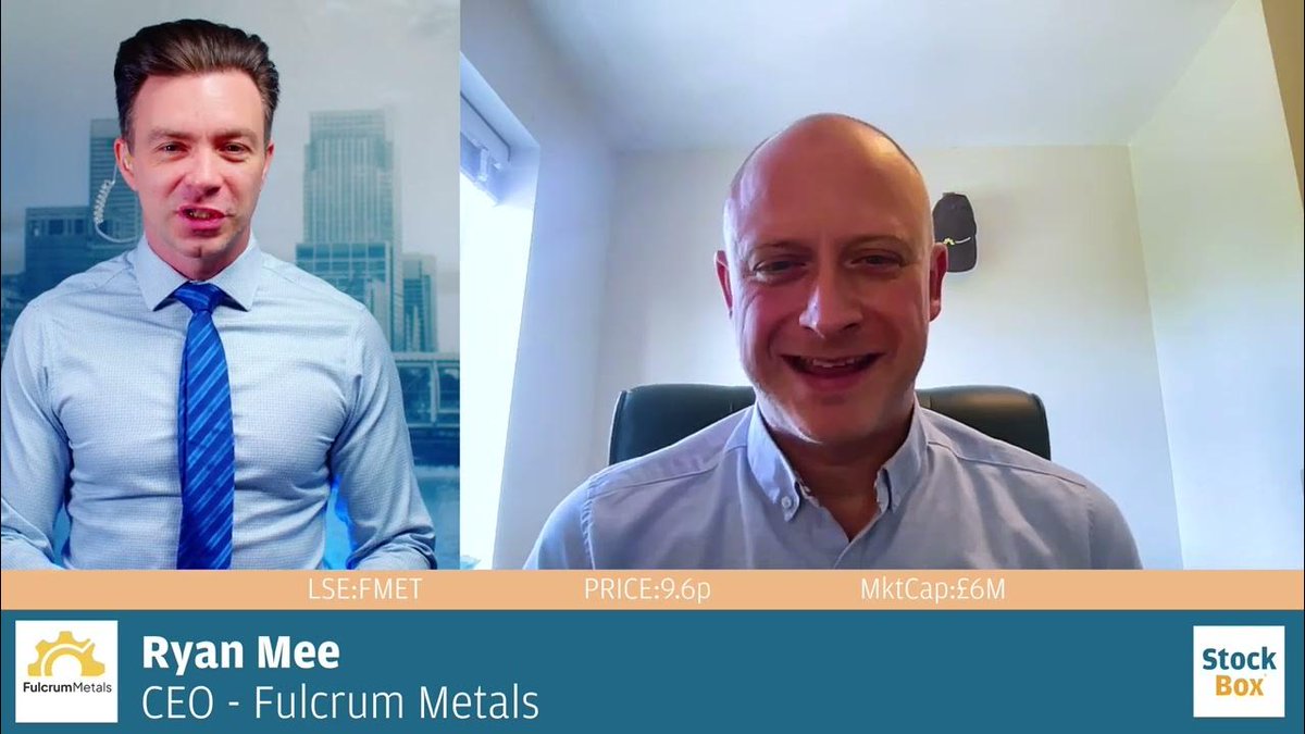 Fulcrum Metals PLC CEO Ryan Mee discussed the company's successful £ ...
