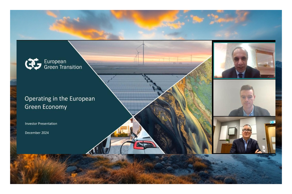European Green Transition (AIM:EGT) Company Webinar Presentation ...
