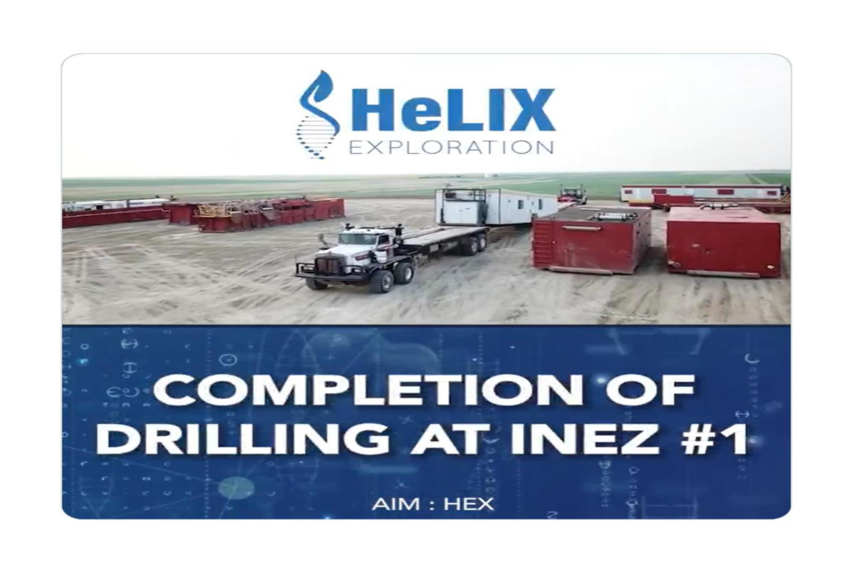 Helix Exploration (AIM:HEX | OTCQB:HHEXF) Completion of Drilling at Inez #1 - Share Talk