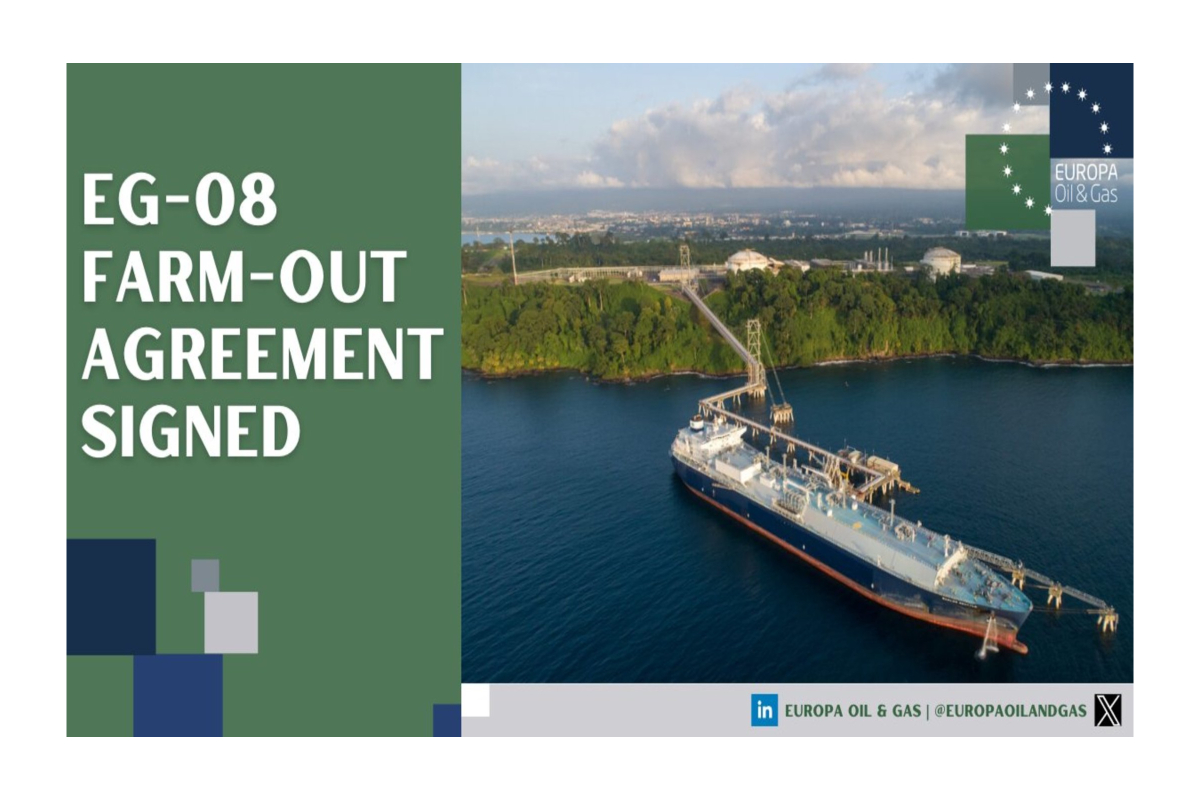 Europa Oil & Gas (Holdings) Plc (AIM: EOG) EG-08 Farm-out Agreement ...